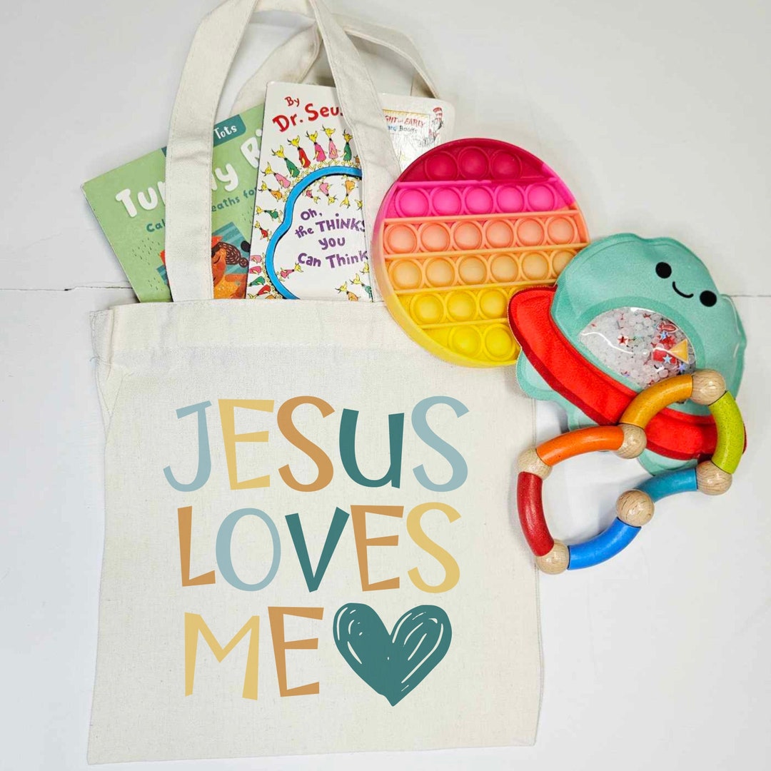 Jesus Loves Me Busy Bag Church Bag for Children Christian Bag for Kids ...