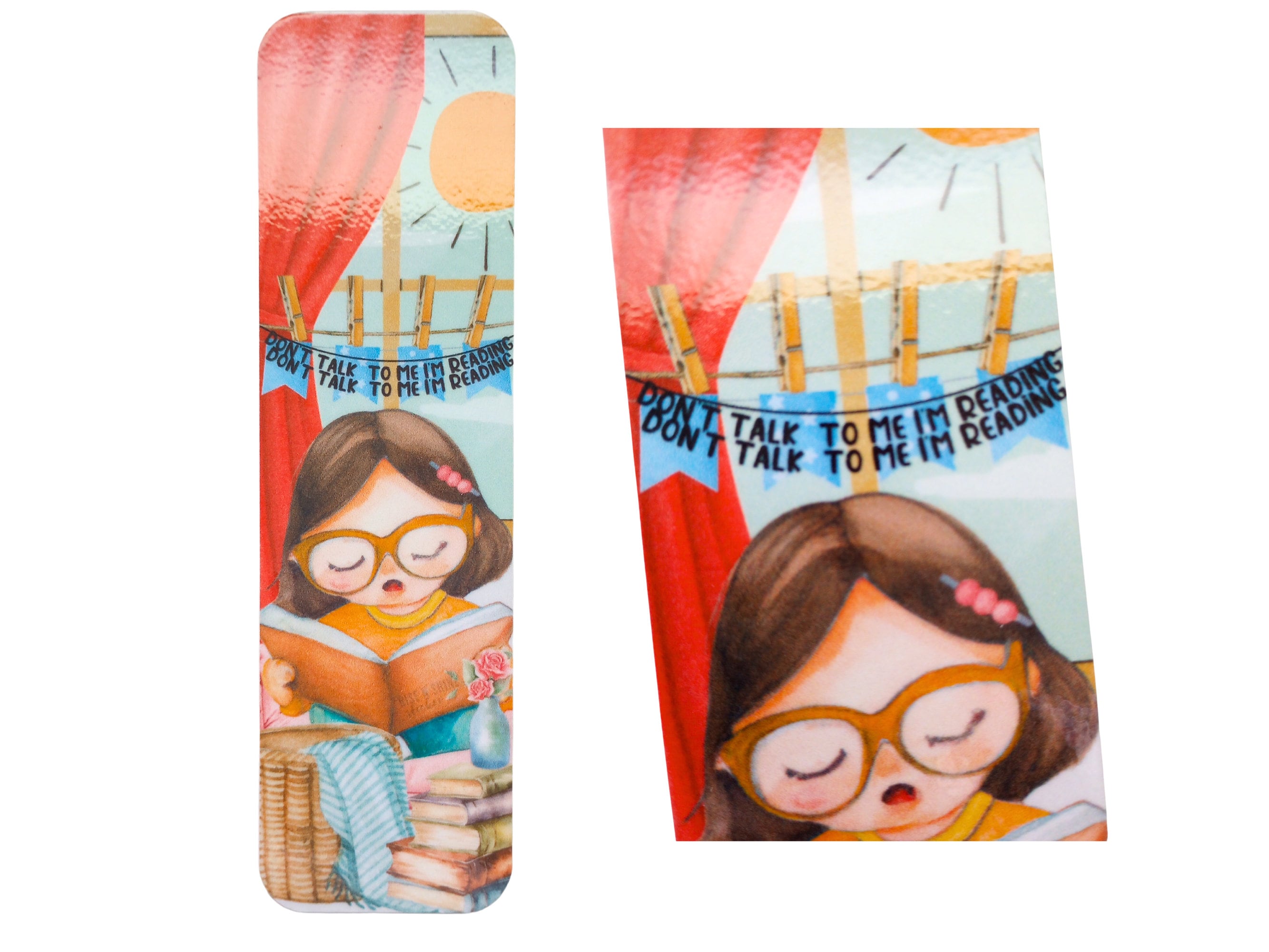 Cute Girly Bookmark Bookmark Book Lovers Bookmark Set Water Color ...