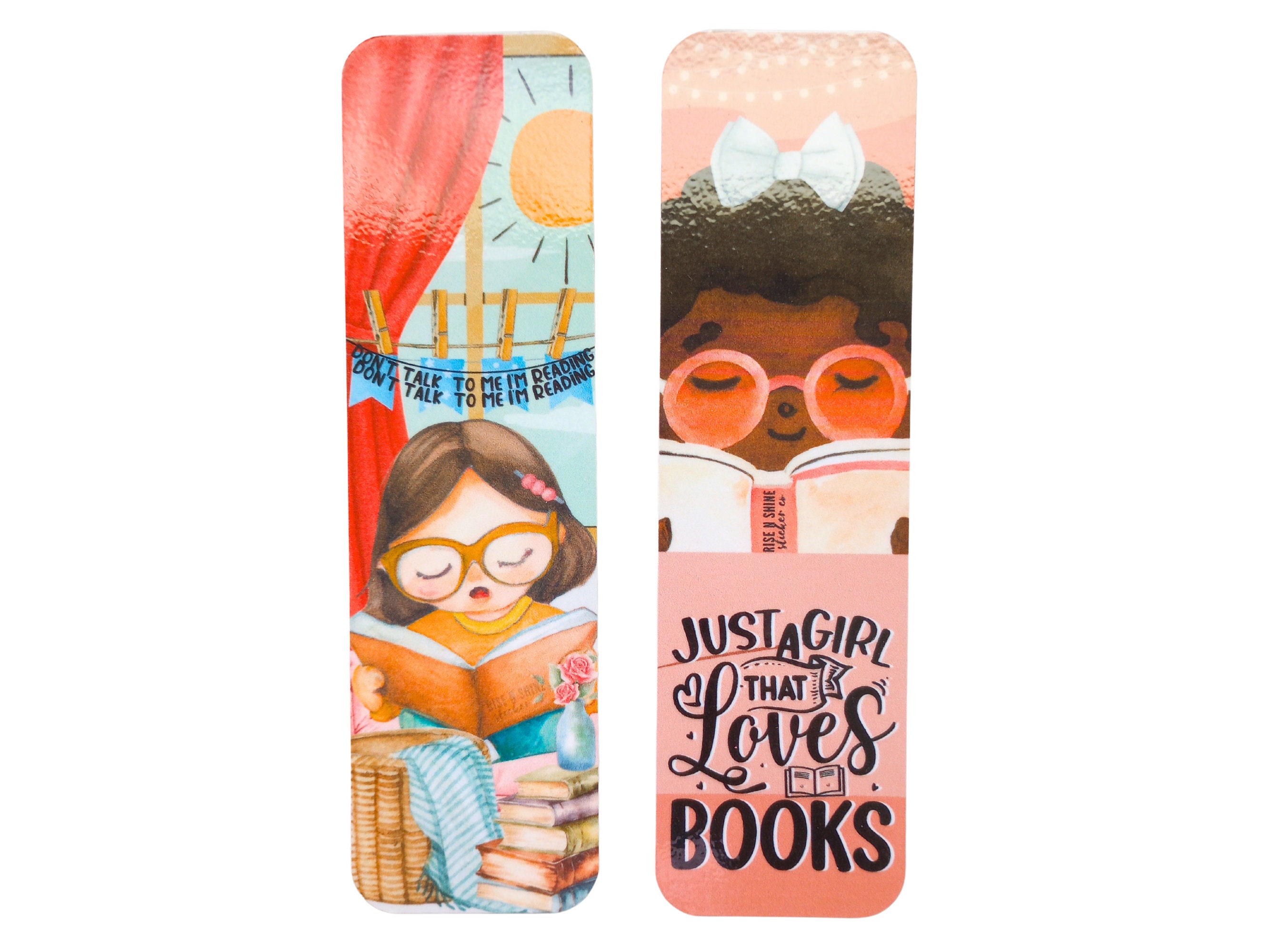 Cute Girly Bookmark Bookmark Book Lovers Bookmark Set Water Color ...