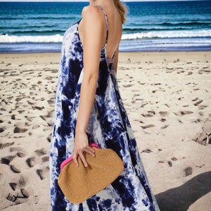 Colorful Straw Beach Clutch Crochet Raffia Pouch Clutch Bag - Etsy