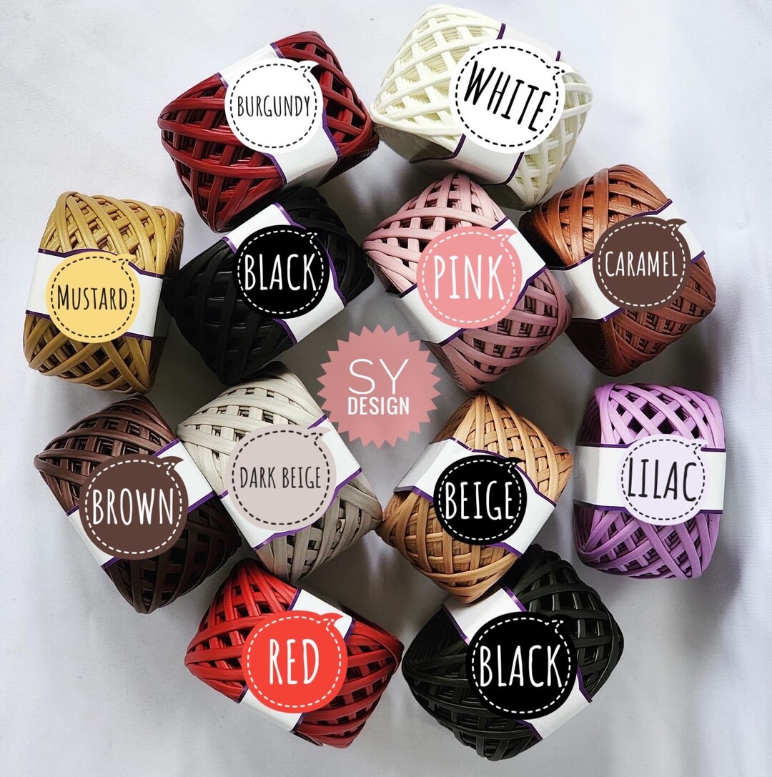 Vegan LEATHER Look Yarn | Metallic Bag Yarn | Premium Tshirt Yarn ...