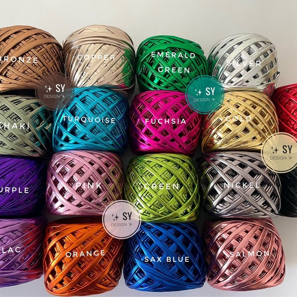 Metallic Yarn - Etsy