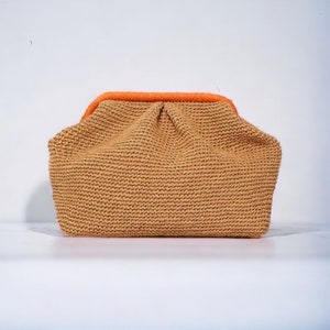 Colorful Straw Beach Clutch Crochet Raffia Pouch Clutch Bag - Etsy