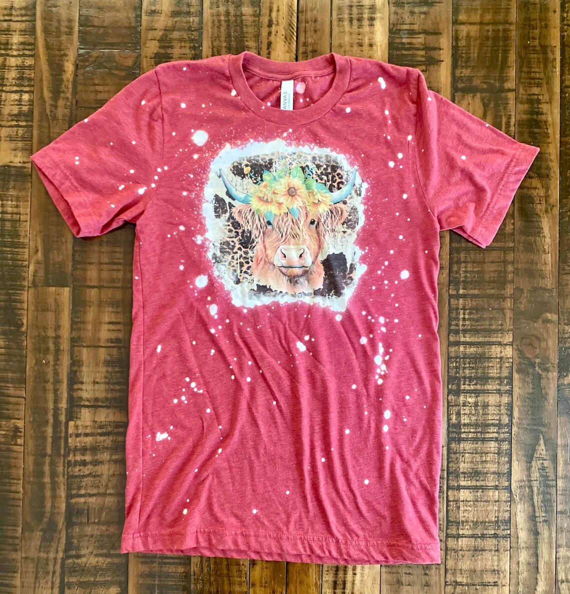 Highland Cow Shirt/bleached Shirts/cow Shirts/farm Shirts/fair Shirts ...