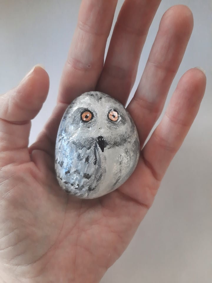 Home & Living Wall Décor Home Décor ladybug Hand-painted lucky pebble ...