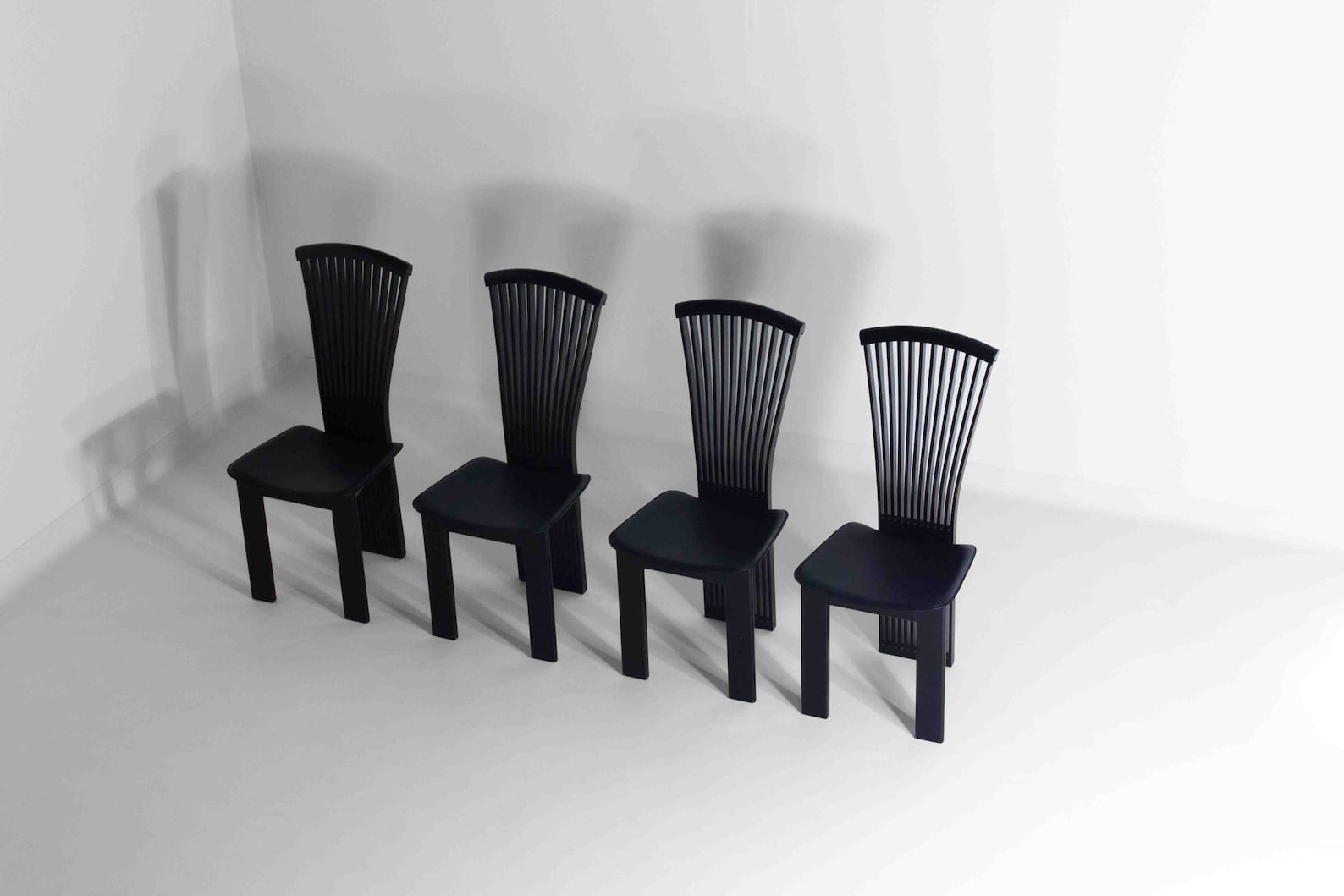 Set of Postmodernist 'fan' Chairs by Pietro Costantini, Italy 1980s - Etsy