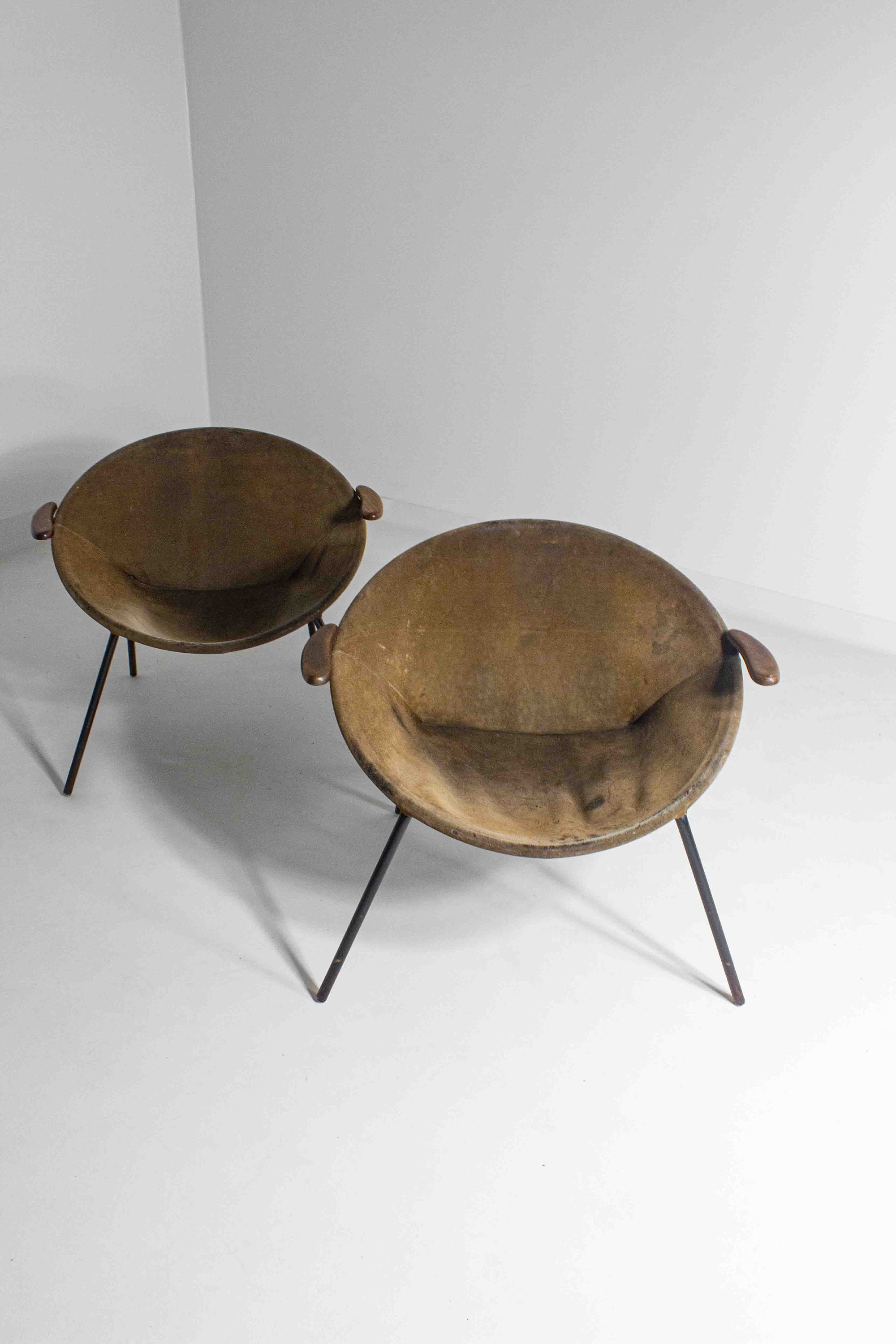 Patinated Set of 'balloon' Chairs by Hans Olsen, Denmark 1950s - Etsy