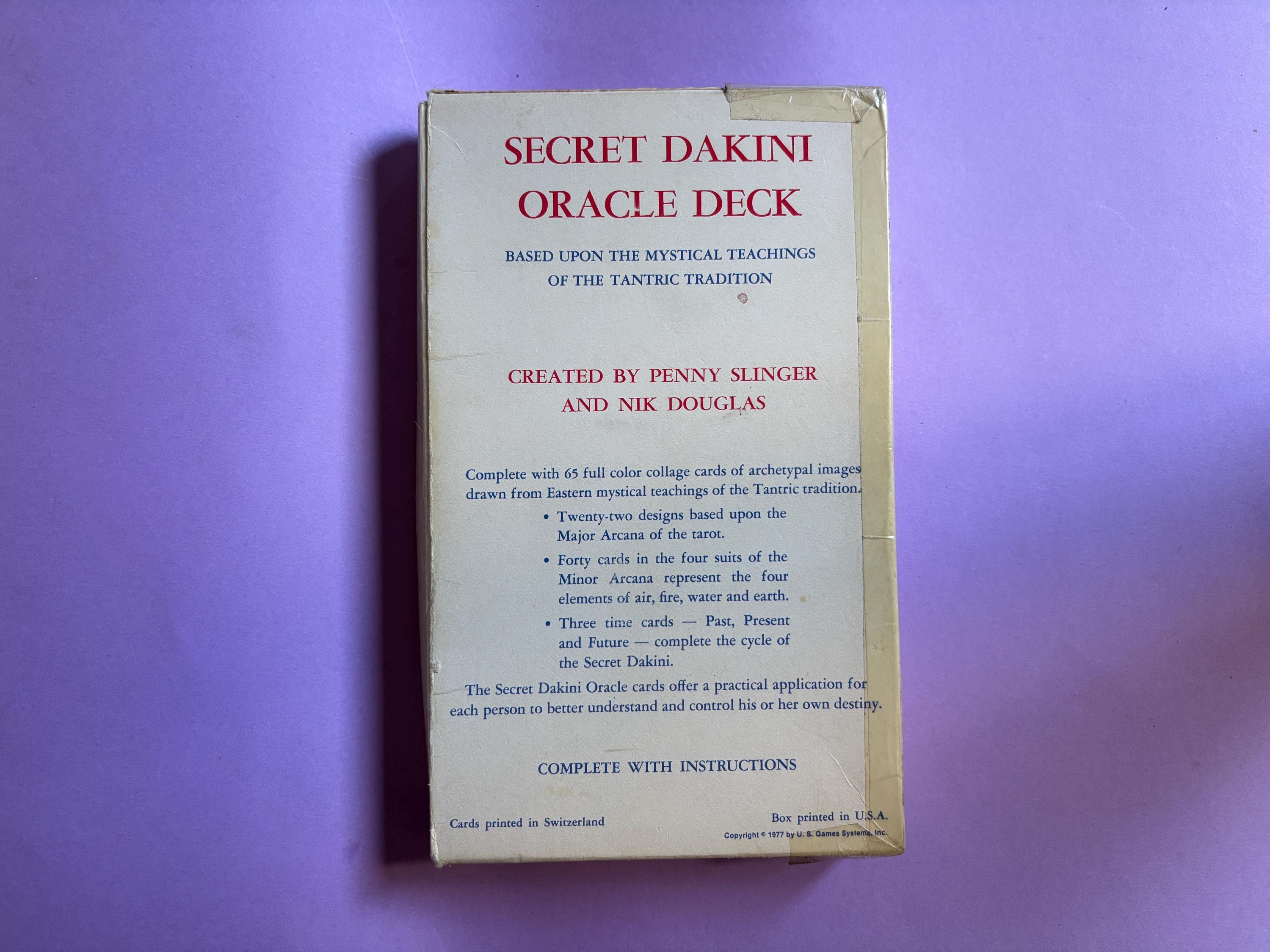 Vintage 1977 Secret Dakini Oracle Deck: Tantric Divination Tarot - Etsy