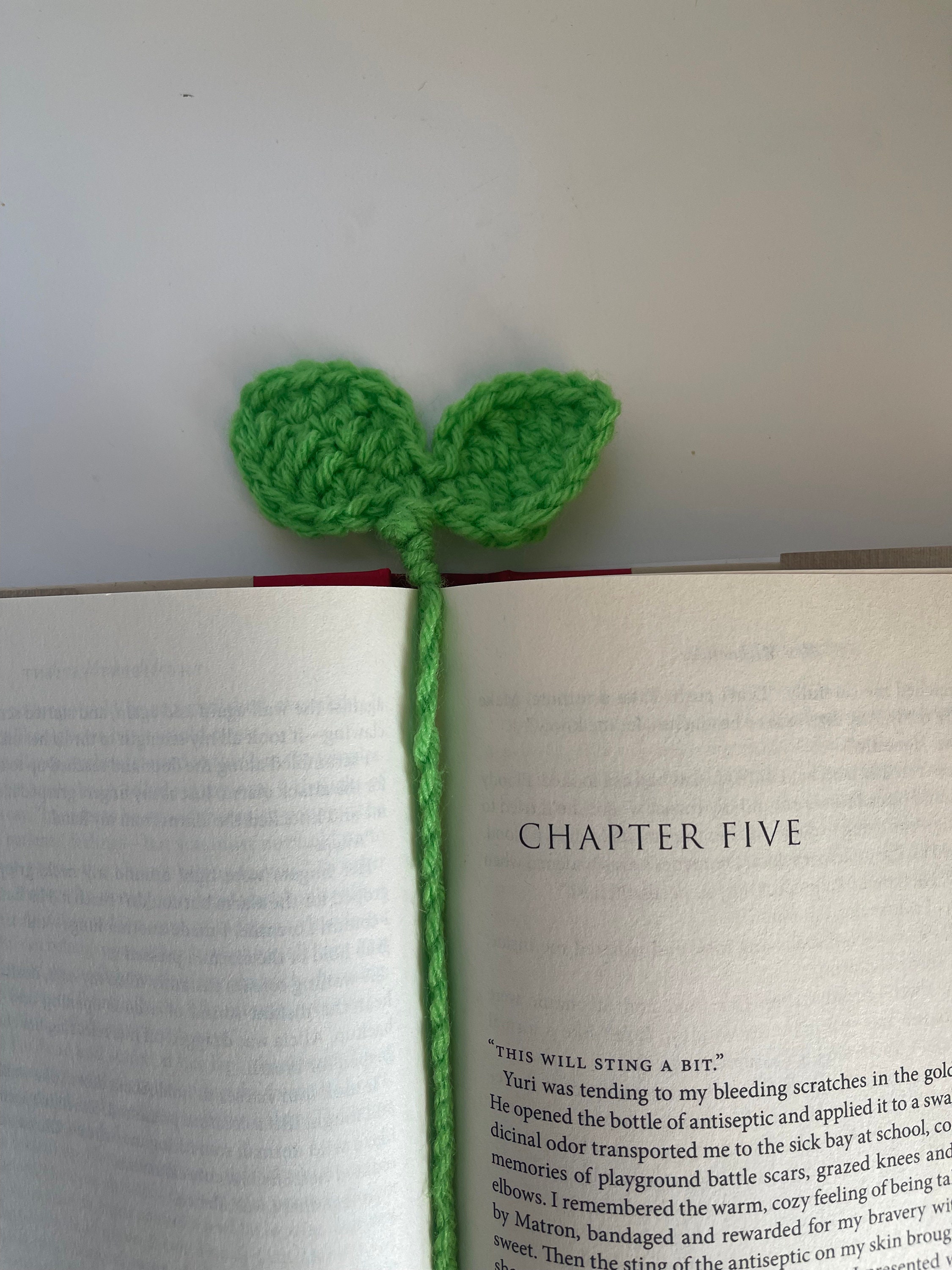 Crochet Leaf Bookmark Handmade Bookmark - Etsy
