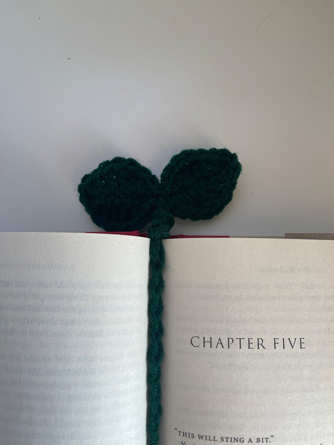 Crochet Leaf Bookmark Handmade Bookmark - Etsy