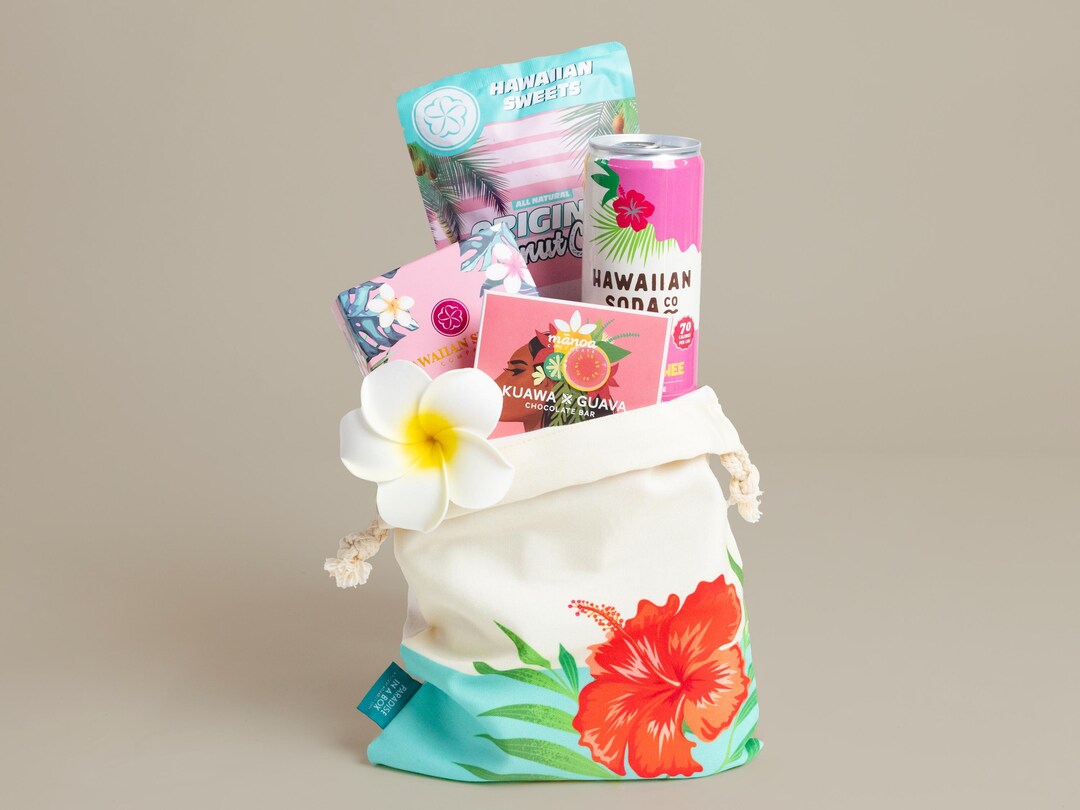 Sweet Aloha Snack Bag – Guava Chocolate, Lychee Soda, Coconut Chips ...