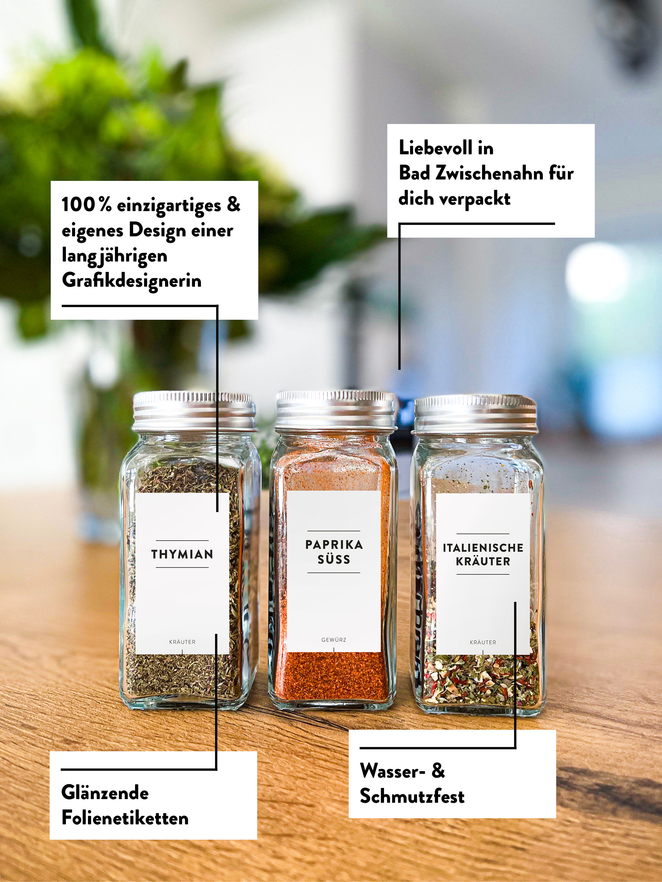 30 Spice Labels Basics Waterproof Foil Labels German - Etsy
