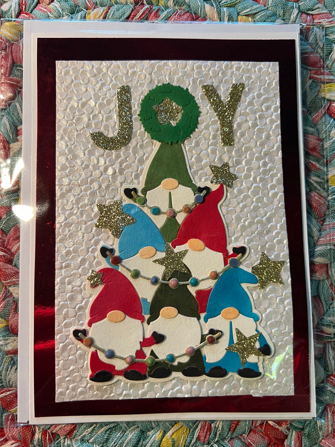 Handmade Christmas Card Gnome Tree - Etsy