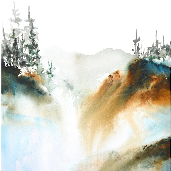 Zen Watercolor - Etsy