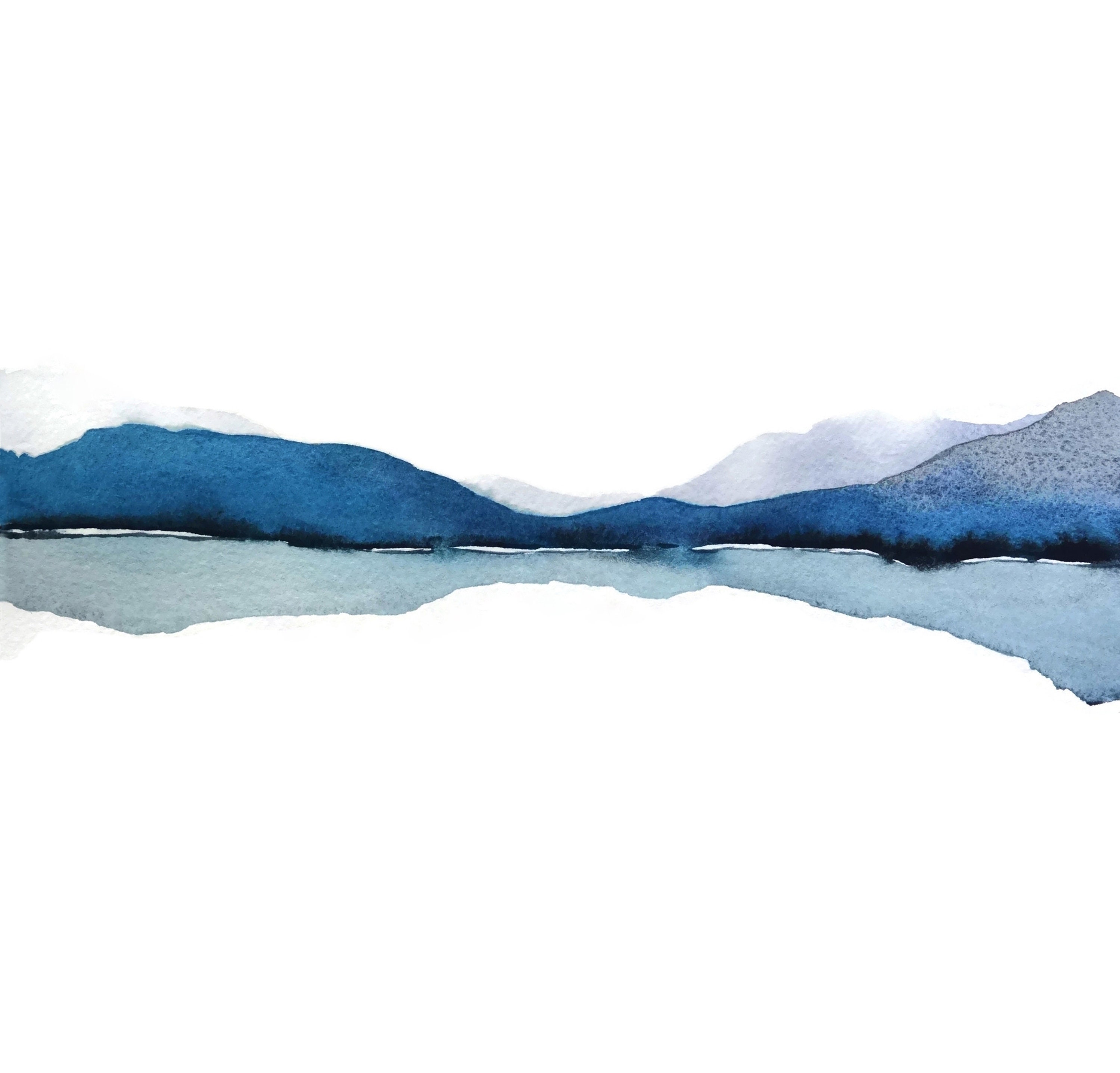 Nancy Knight, Trending Now, Nancyknightart, Blue Abstract Landscape ...