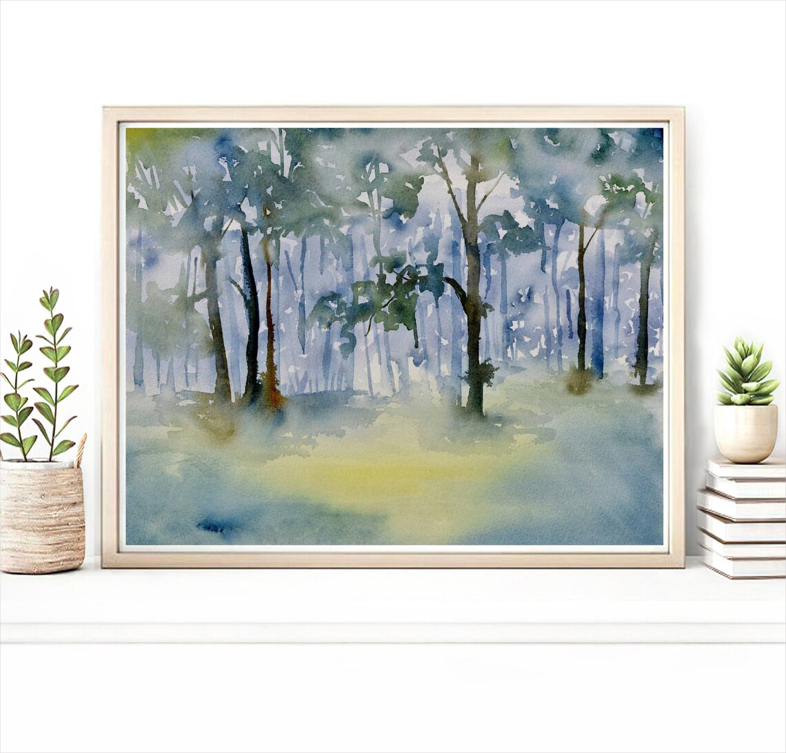 Calming Wall Art Print Tranquil Decor Art Mindfulness | Etsy