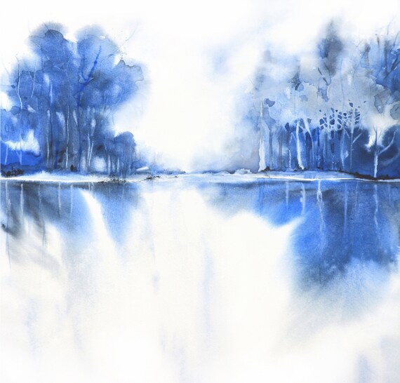 Monochromatic Landscape Painting