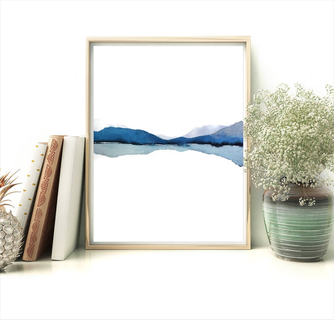 Nancy Knight, Trending Now, Nancyknightart, Blue Abstract Landscape ...