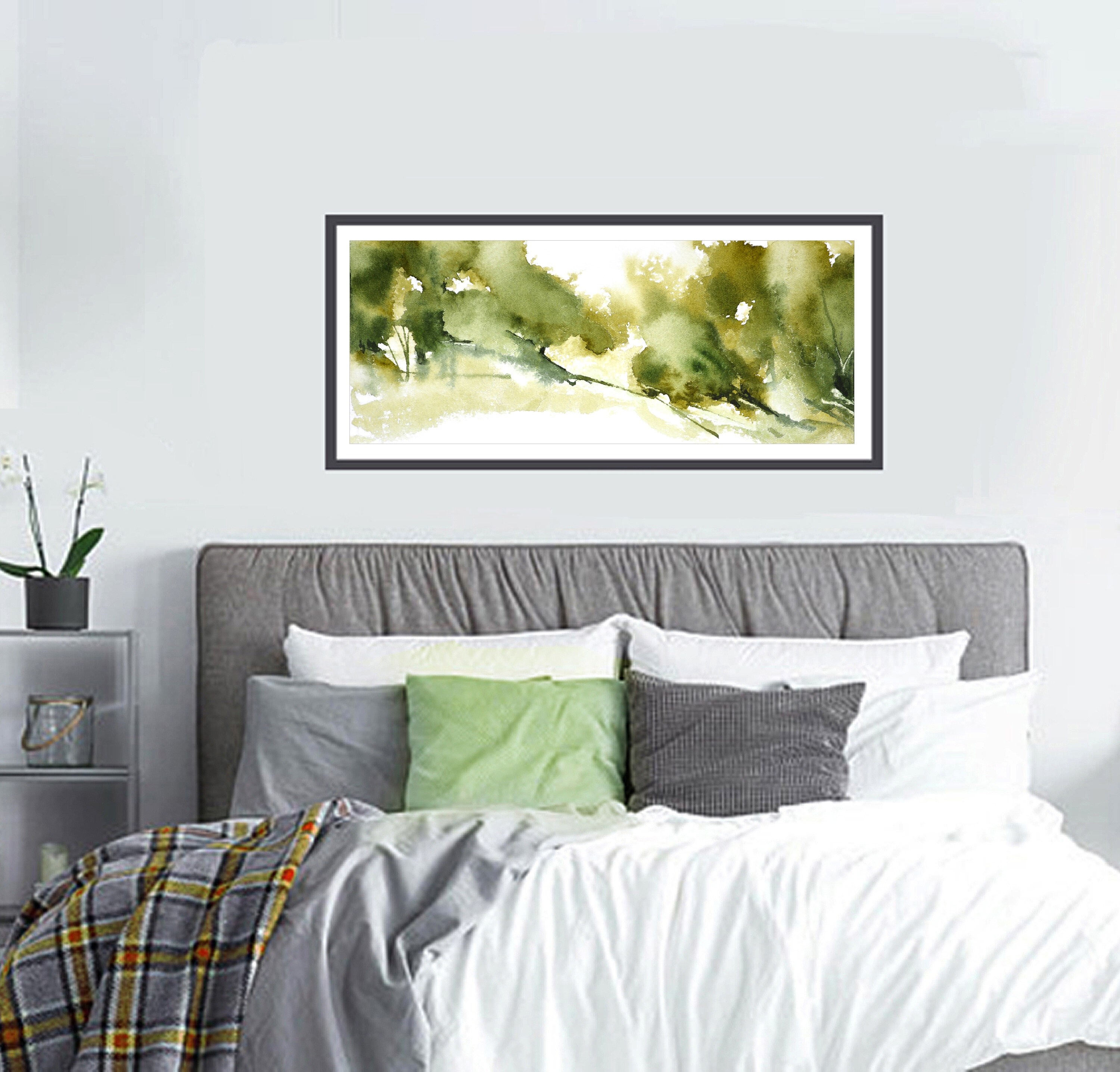 Large Oversize Narrow Horizontal Print Over Bed Wall Art - Etsy