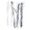 24X32 Inch Print, Birch Tree Wall Art, Large Watercolor Print, Black ...