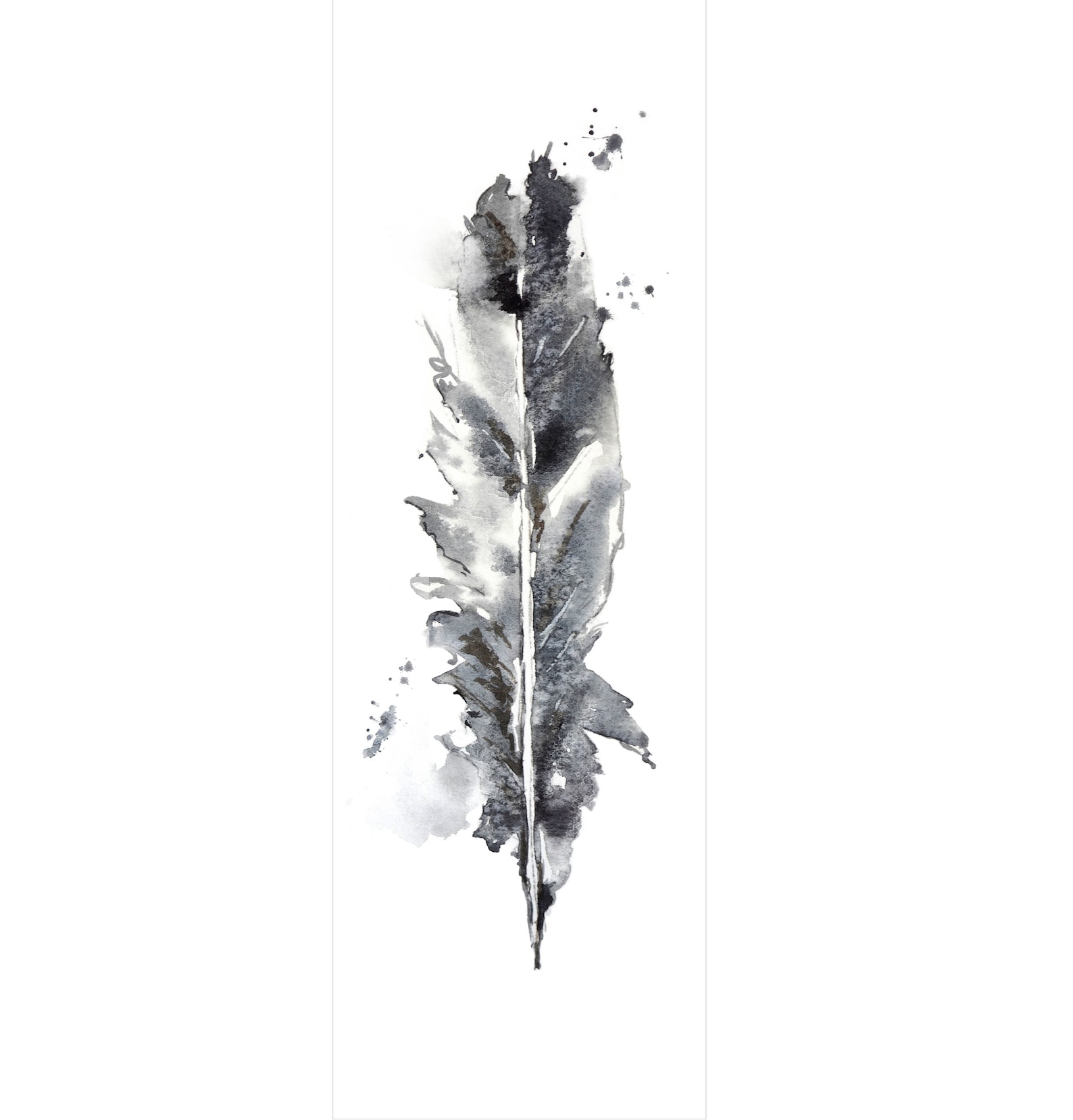 Black and White Narrow Wall Art, Vertical Hallway Decor, Small Space ...