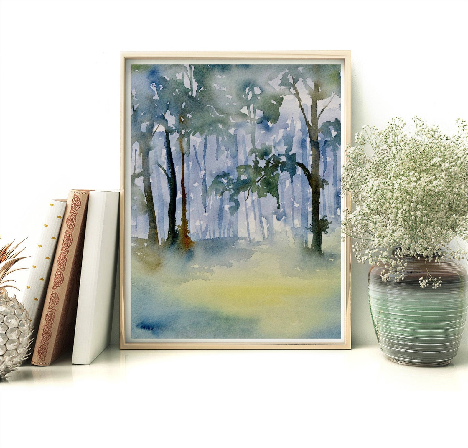 Calming Wall Art Print Tranquil Decor Art Mindfulness | Etsy