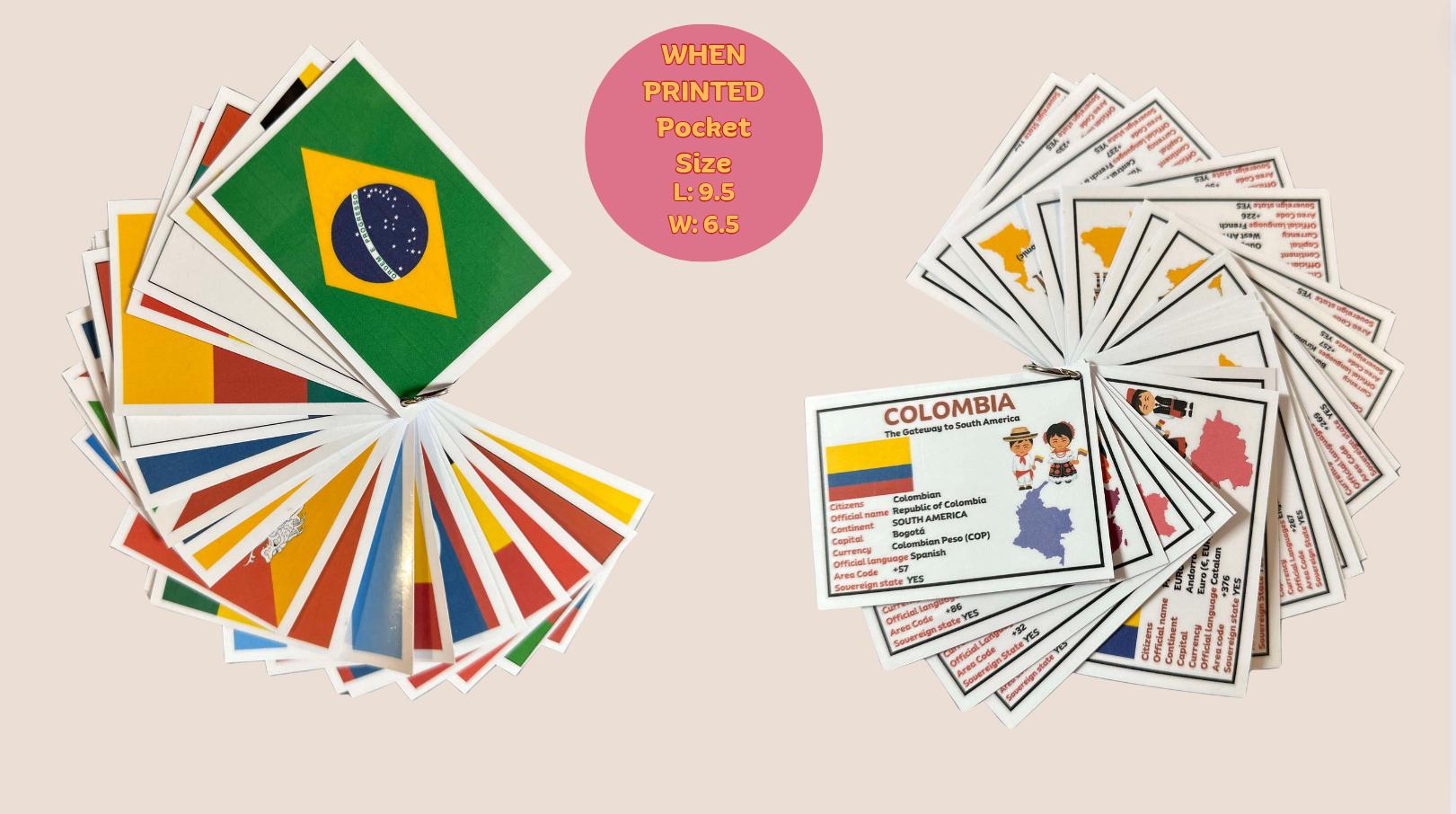 PRINTABLE Montessori AFRICAN Country Flags Memory Flashcards | 54 Flags ...