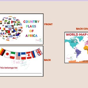 PRINTABLE Montessori AFRICAN Country Flags Memory Flashcards | 54 Flags ...