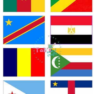 PRINTABLE Montessori AFRICAN Country Flags Memory Flashcards | 54 Flags ...