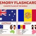 PRINTABLE Montessori Country Flags of the World Memory Flashcards | 201 ...
