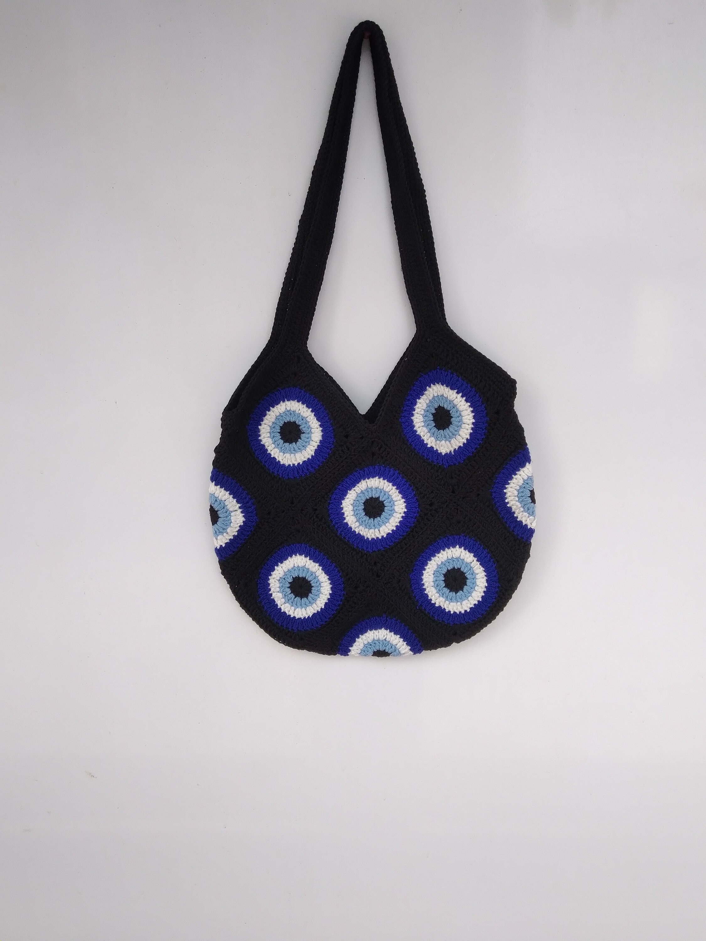 Evil Eye Crochet Bag Evil Eye Bag Charm Evil Eye Handmade Bag - Etsy