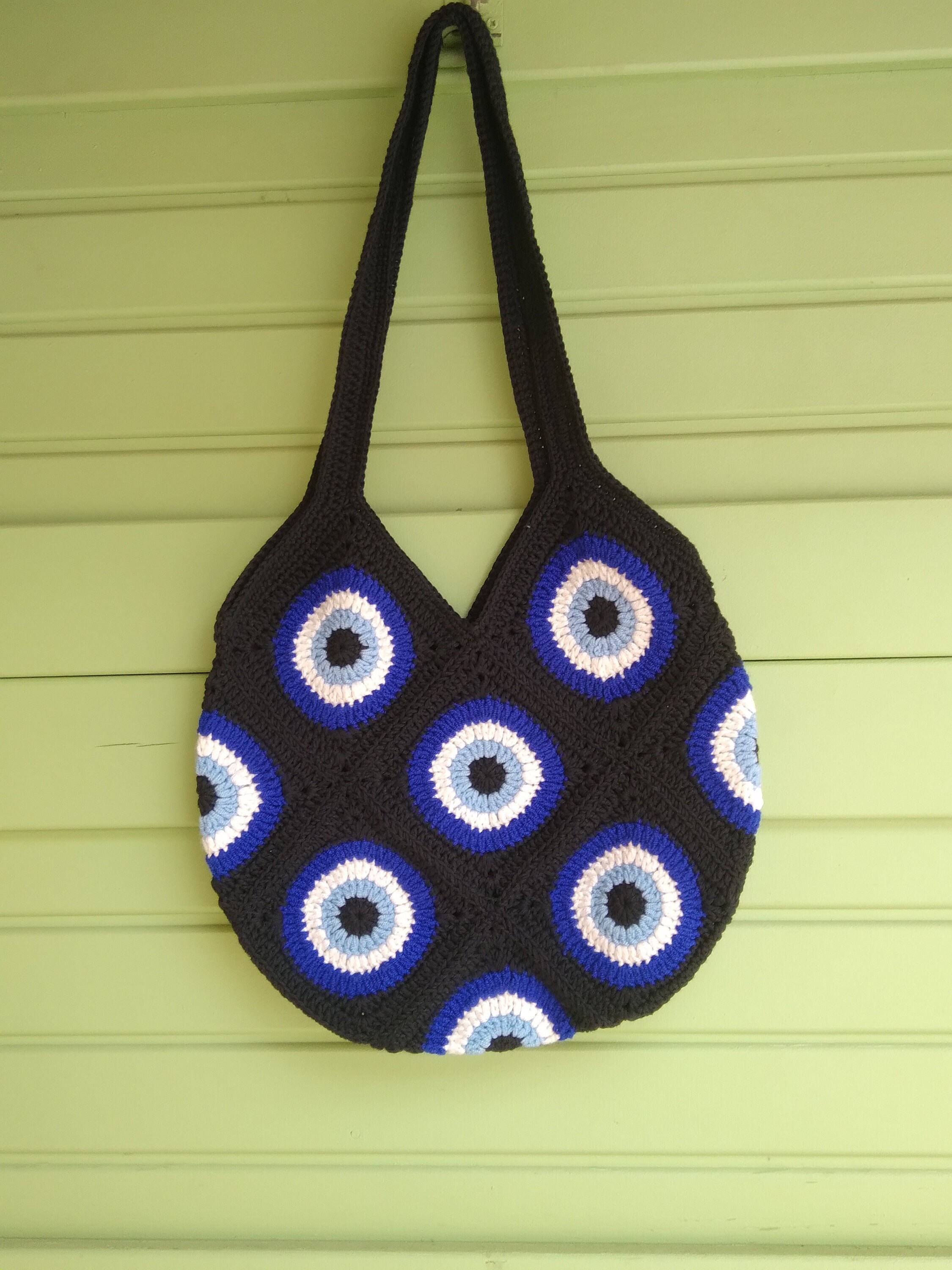 Evil Eye Crochet Bag Evil Eye Bag Charm Evil Eye Handmade Bag - Etsy