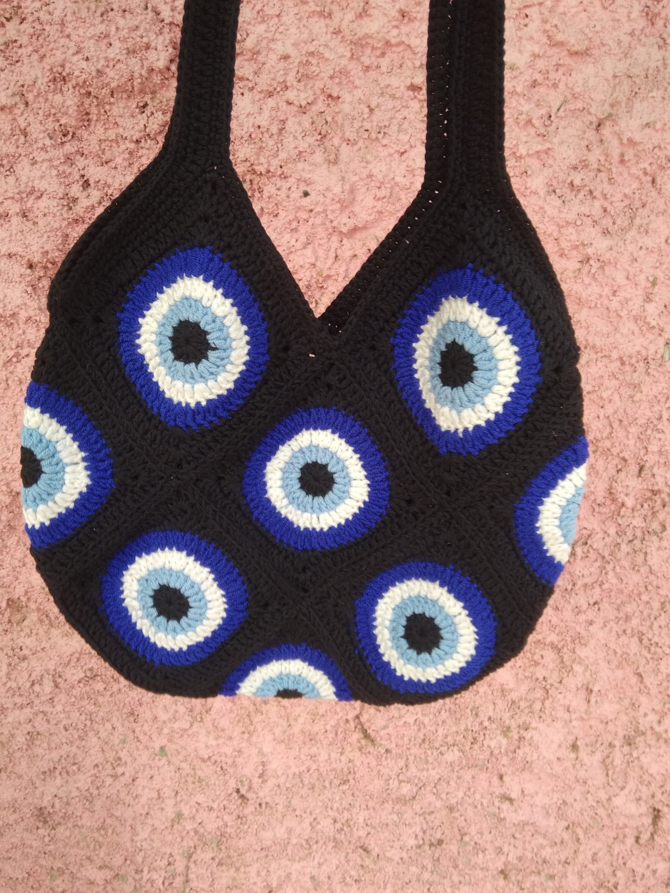 Evil Eye Crochet Bag Evil Eye Bag Charm Evil Eye Handmade Bag - Etsy