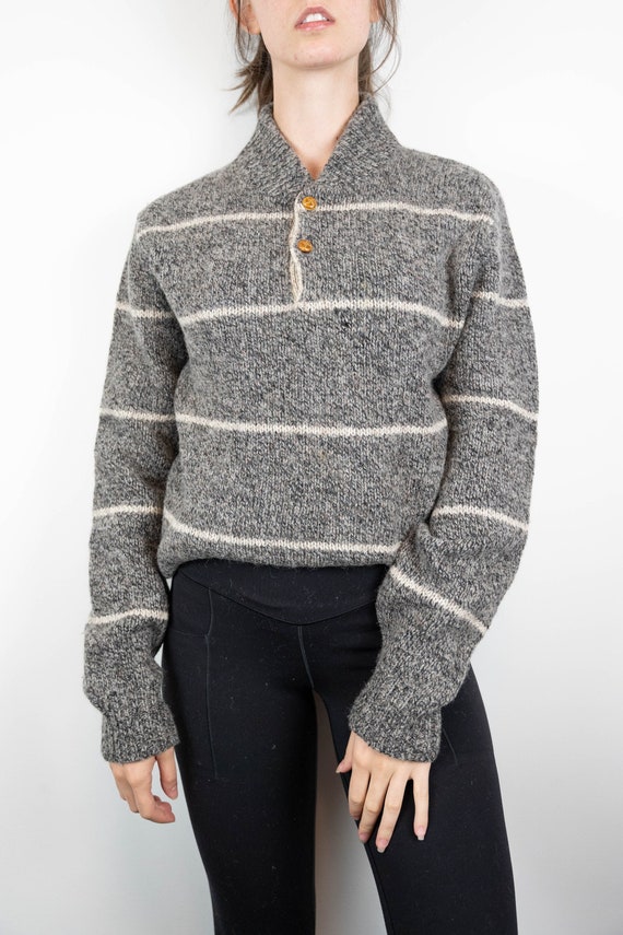 Vintage Boathouse Row Quarter Button Sweater - Etsy