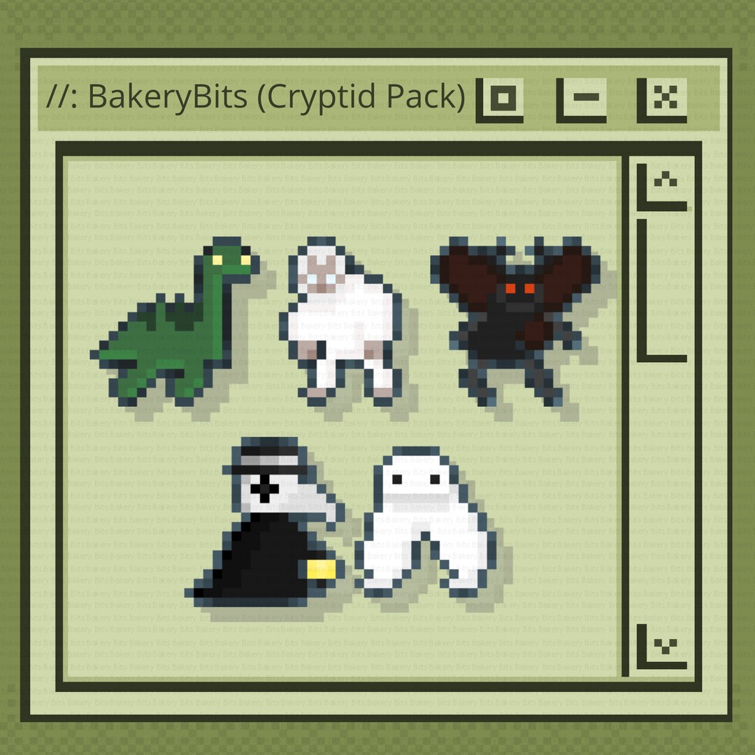 Cryptid Badges Twitch Sub Bit Badges Emotes Cryptids - Etsy