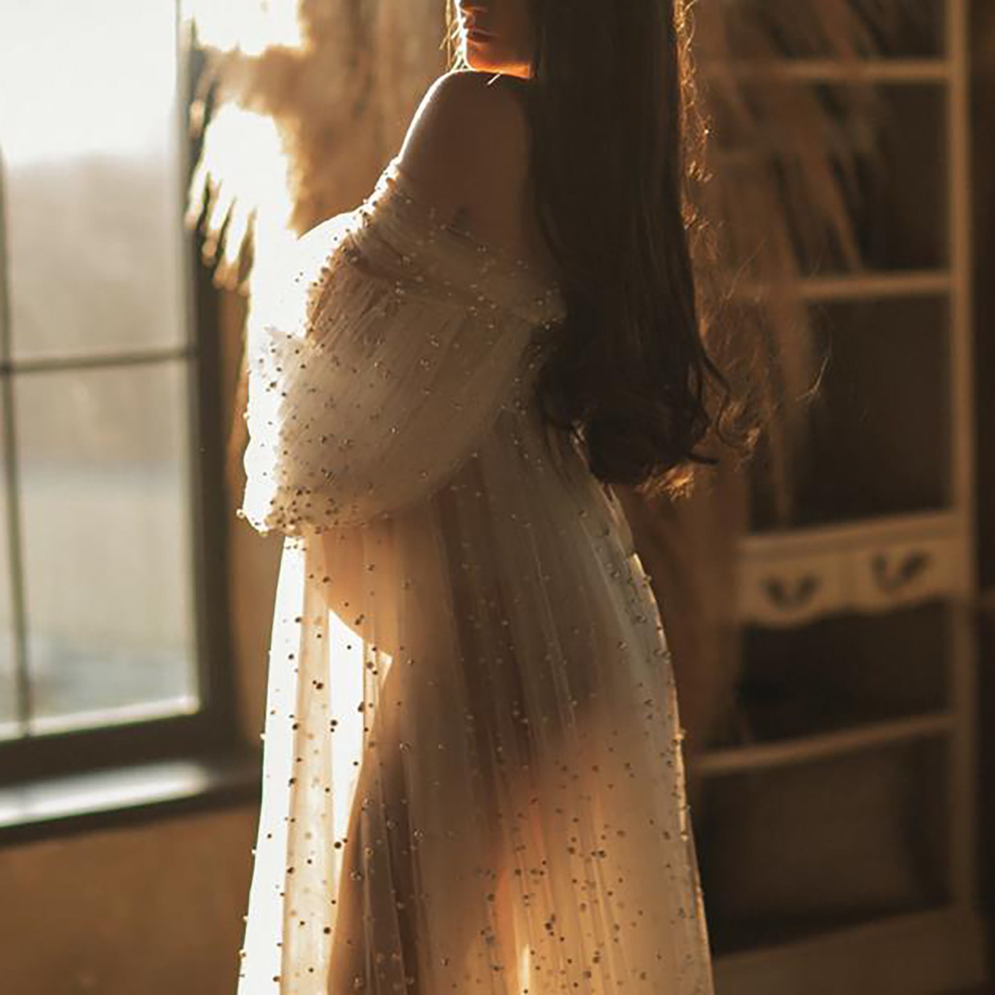 Maternity Dress for Photoshoot Custom Bridal Robe Long - Etsy