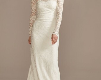 V Back Wedding Dress - Etsy