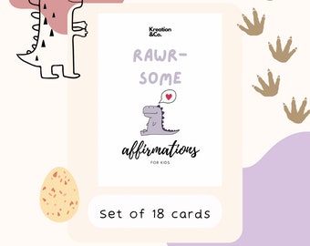 Printable Positive Affirmation Cards for Kids - Etsy