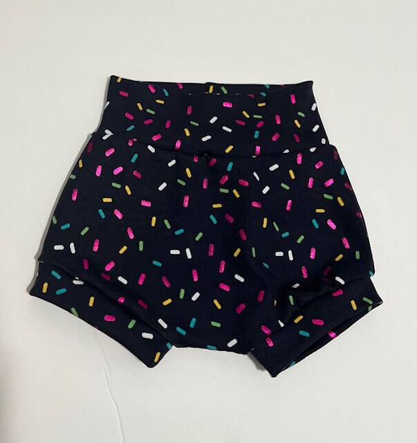 High Waisted Sprinkle Baby/toddler Shorts Sprinkle Shorts - Etsy