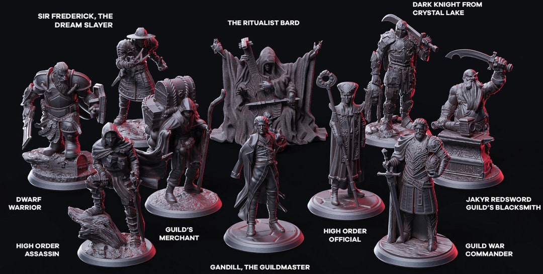 Dnd Starter Pack Monsters Characters Npc's Pack I D&D I - Etsy