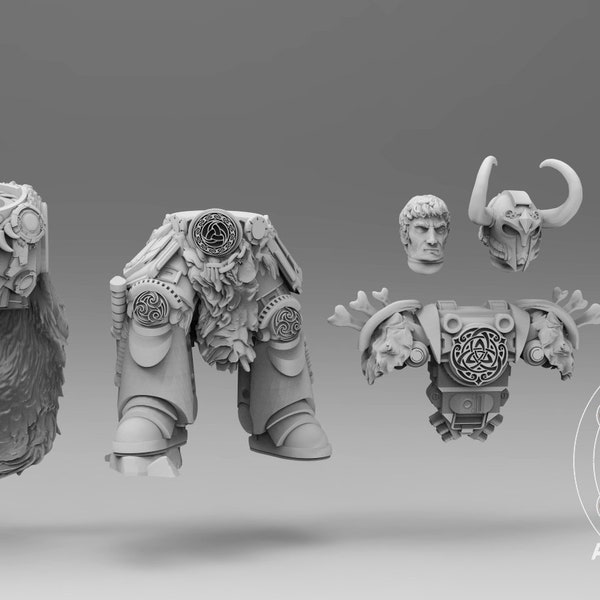 Space Wolf Stl - Etsy