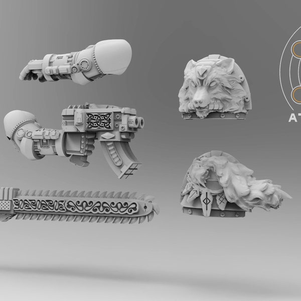 Space Wolf Stl - Etsy