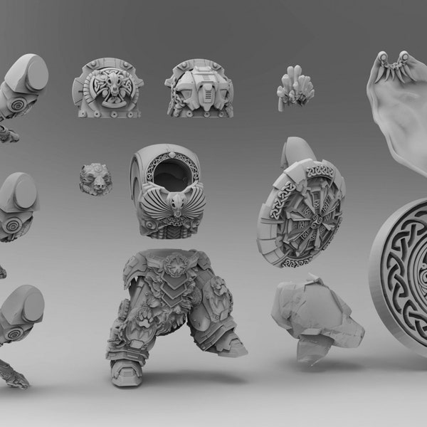 Space Wolf Stl - Etsy