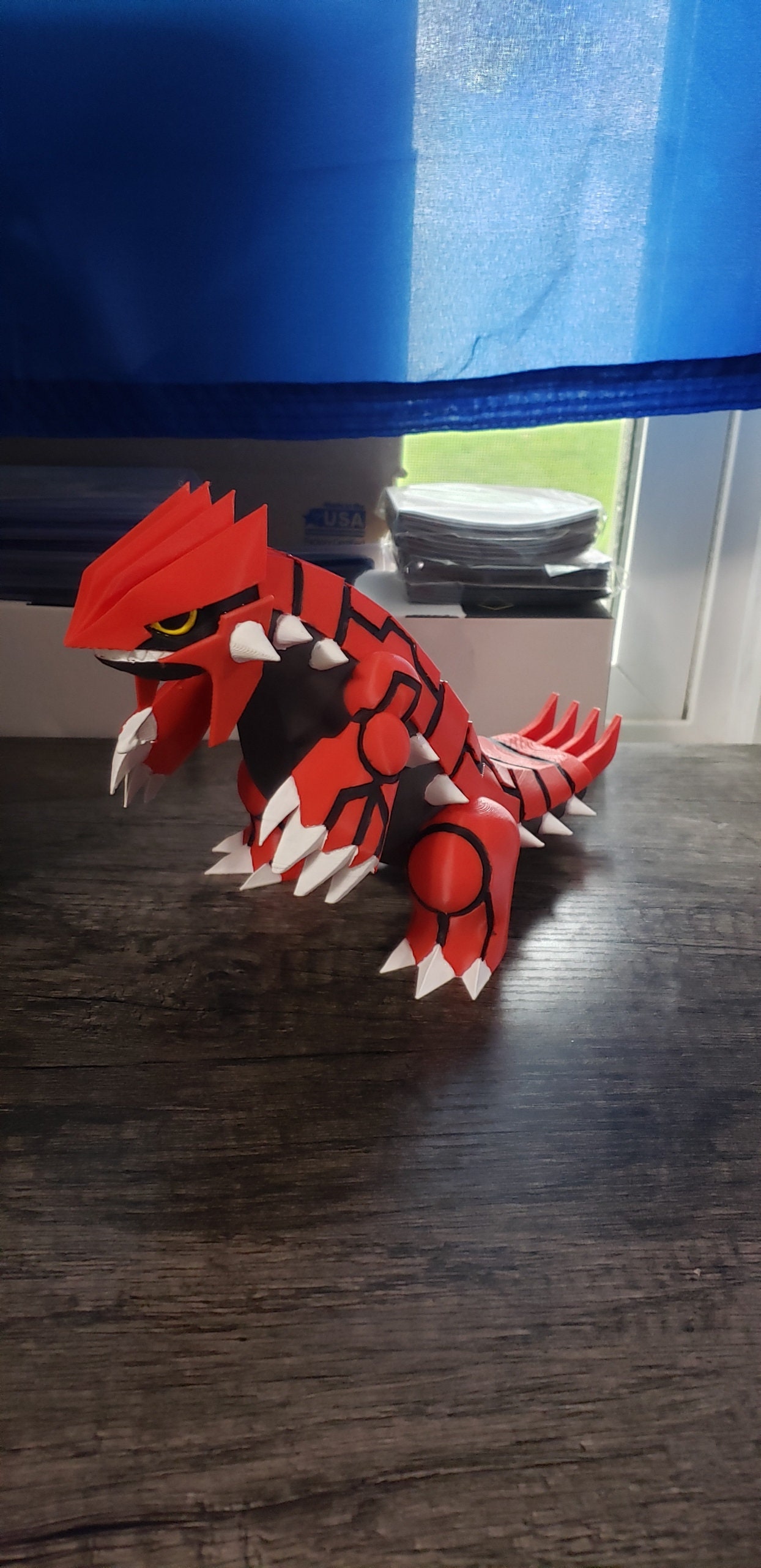 Groudon Pixel Art Template