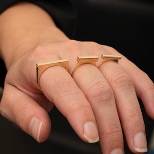 Signet Urn Ring, 14K 18K Real Solid Gold Custom Signet Cremation Ring ...