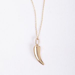 14K Chili Pepper Urn Pendant, Real Solid Gold Minimalist Cremation ...