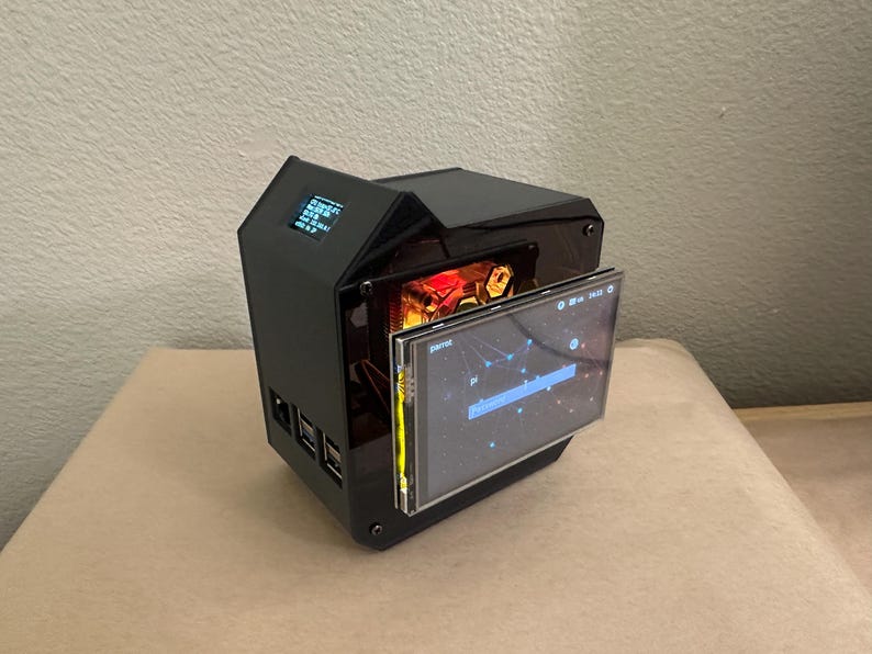 Mini Parrot Home Cyber Defense Computer - Dual Display - OLED + 3.5 ...