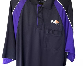 Vintage Fedex Ground Polo Uniform Shirt Short Sleeves Stan Herman ...