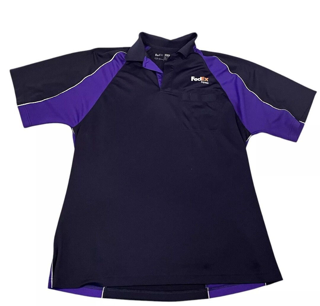 Vintage Fedex Express Polo Uniform Shirt Short Sleeves Stan Herman ...