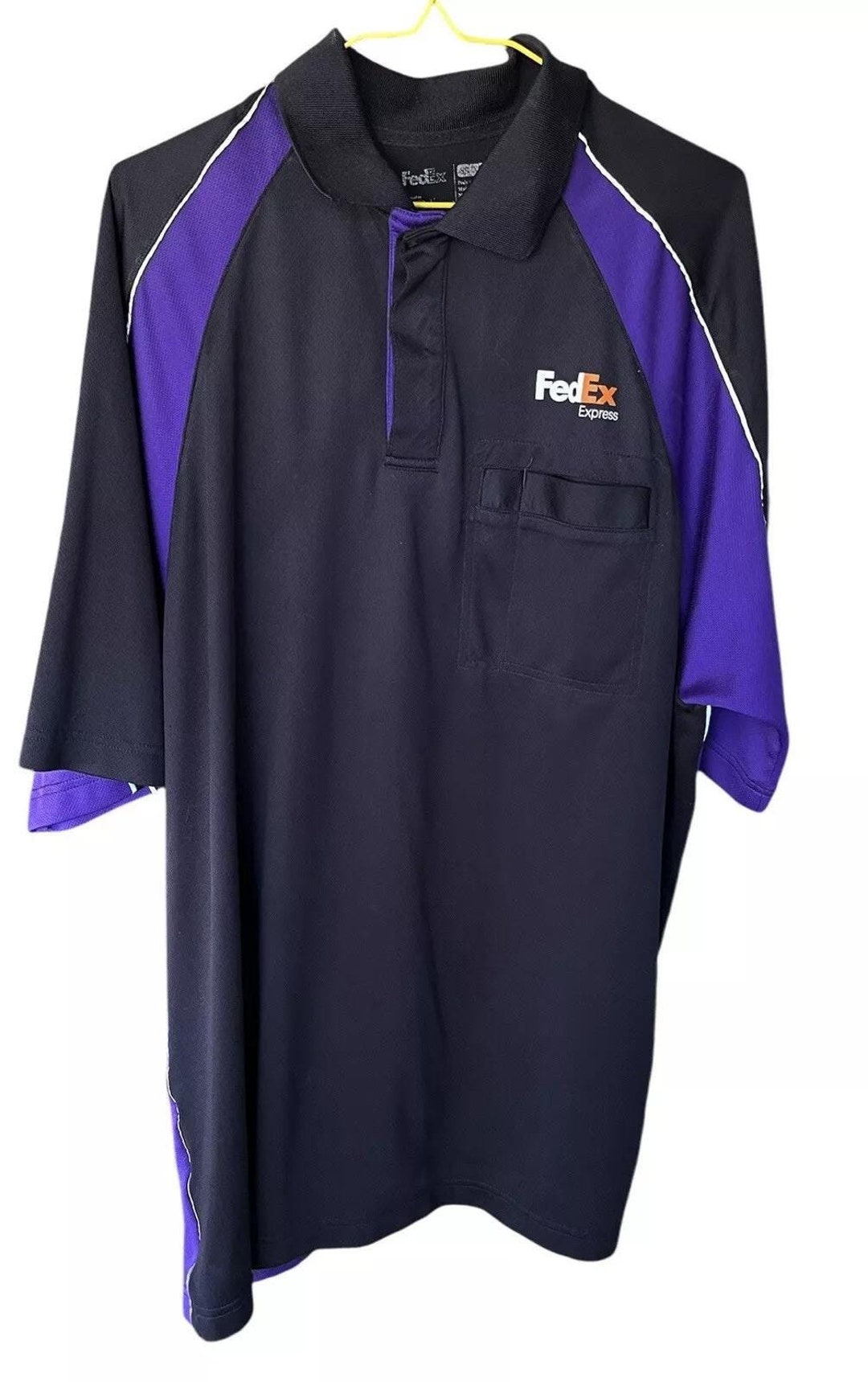 Vintage Fedex Express Polo Uniform Shirt Short Sleeves Stan Herman ...